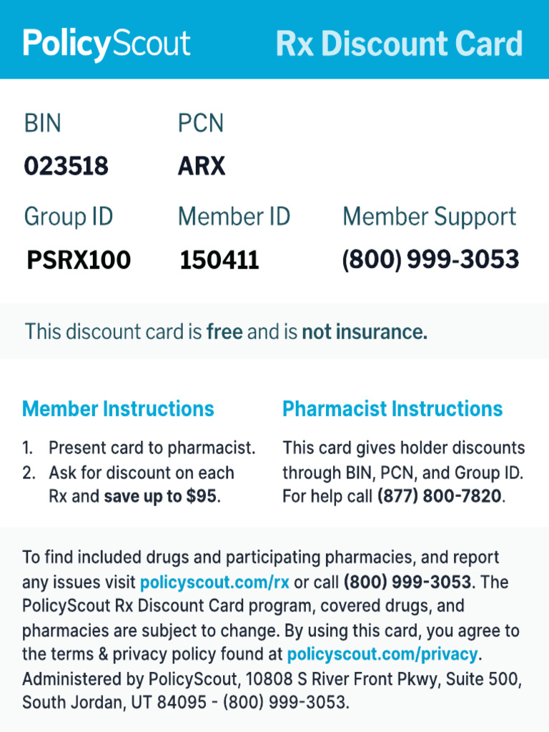 BIN 023518 PCN ARX Group ID Member ID Member Support (800) 999-3053 | PDF