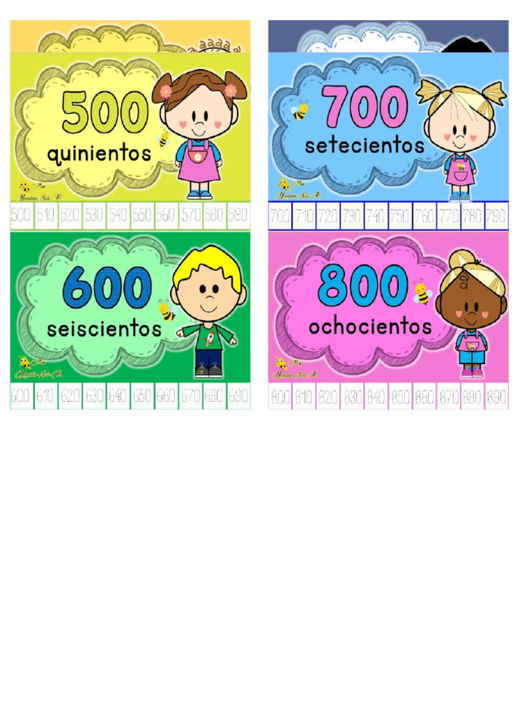 Numeros Del 100 Al 1000 | PDF