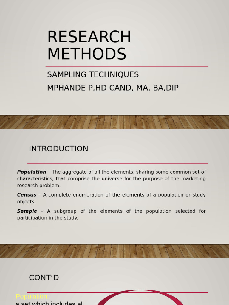 Lecture 5 - Sampling Techniques | PDF | Sampling (Statistics) | Stratified Sampling