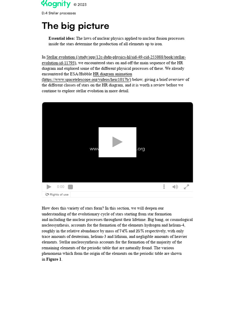 The Big Picture - IBDP Physics HL FE2016 - Kognity-Part 4-1 | PDF ...