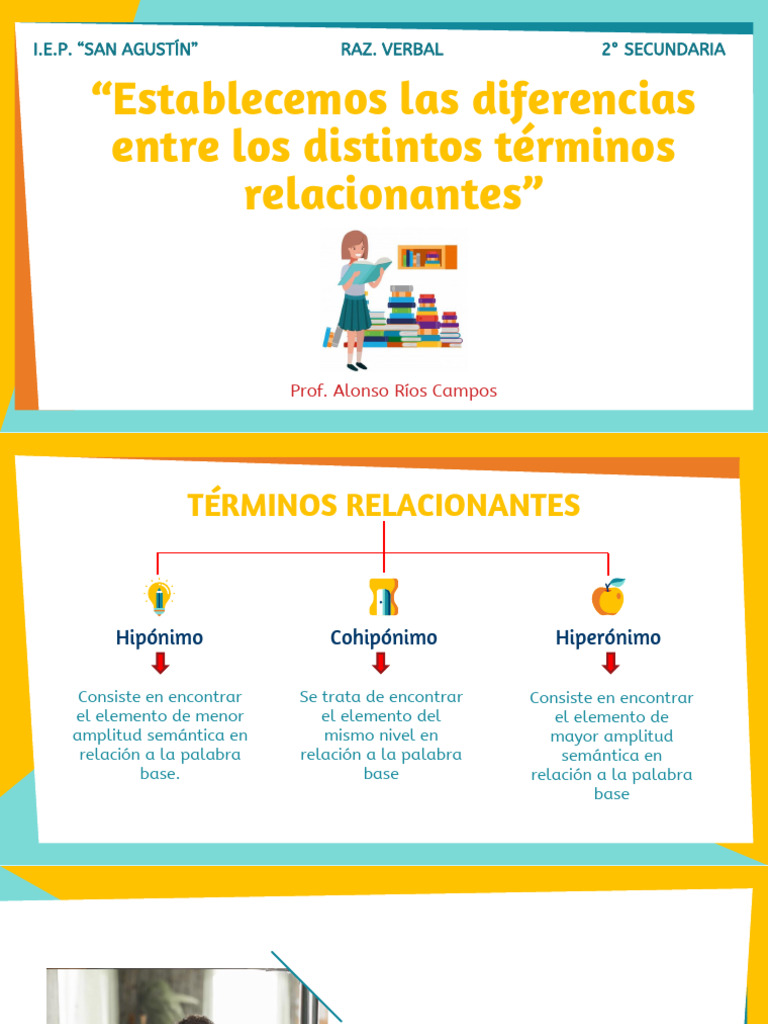 Raz. Verbal 2° Sec - Hipónimo... | PDF