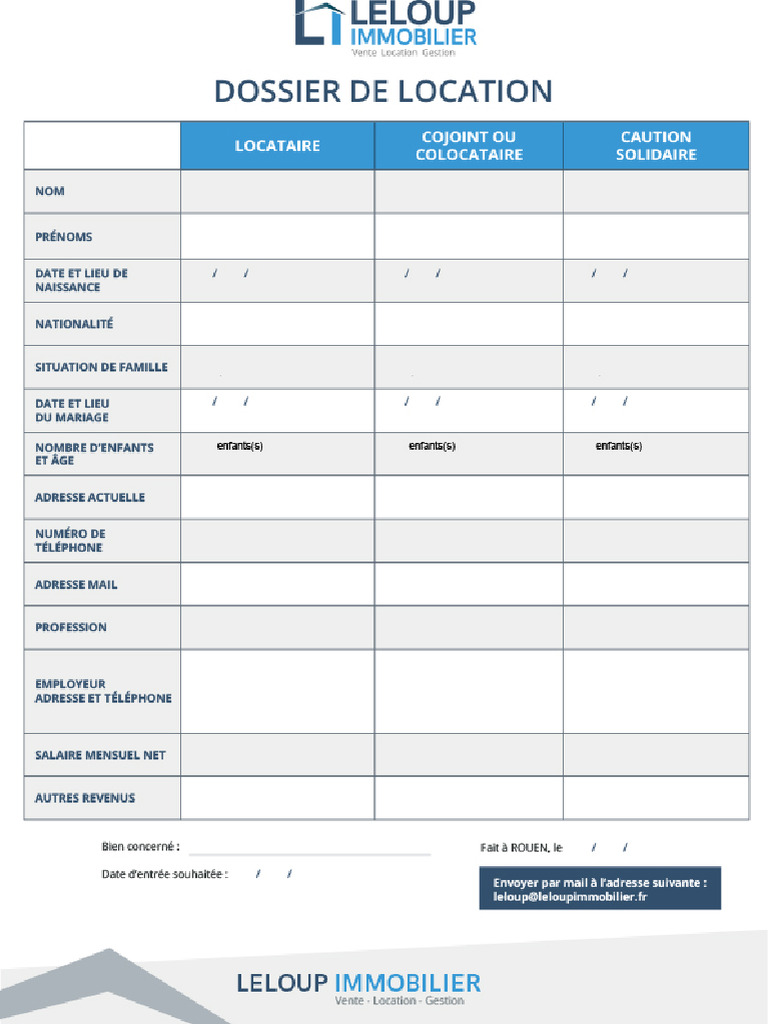 Dossier de Location v2 | PDF