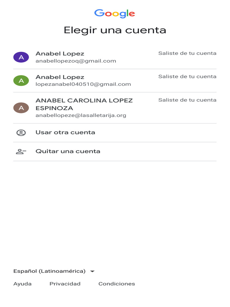 Acceso Cuentas de Google | PDF