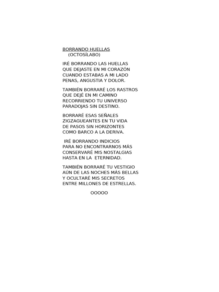 Borrando Huellas | PDF | Poesía | Libros para adolescentes