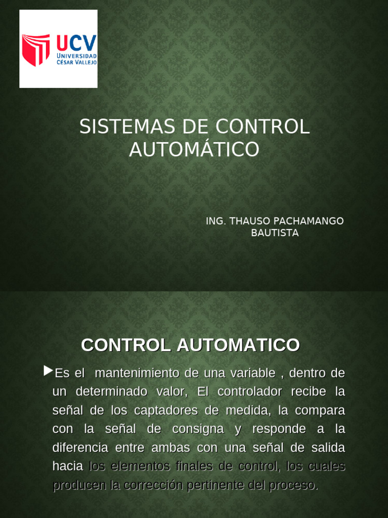 Sistemas de Control Automatico | PDF | Par termoeléctrico | Medición