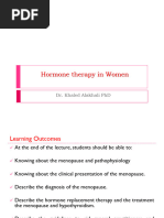 Menopause and Hormone Replacement Therapy HRT Guidelines | PDF ...
