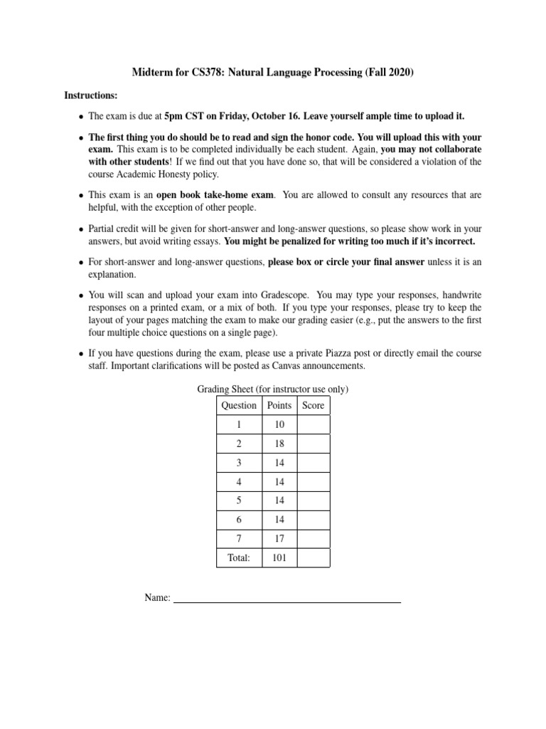 fa20-midterm-solutions | PDF | Logistic Regression | Artificial Neural Network