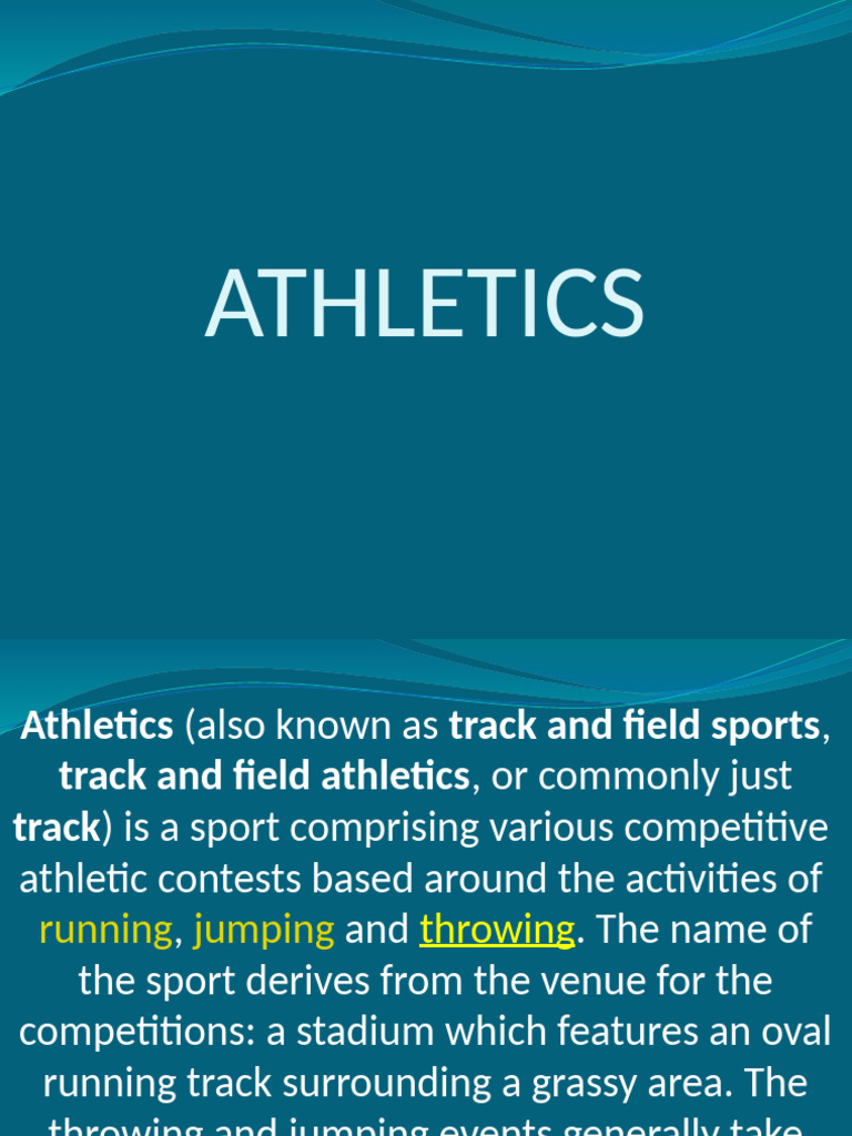 Track Events | PDF | Track And Field | Referee