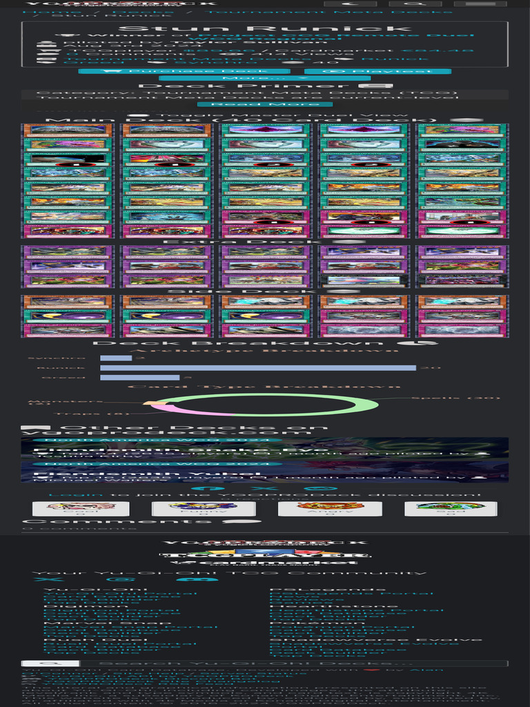 Stun Runick - YGOPRODeck | PDF | Trading Cards