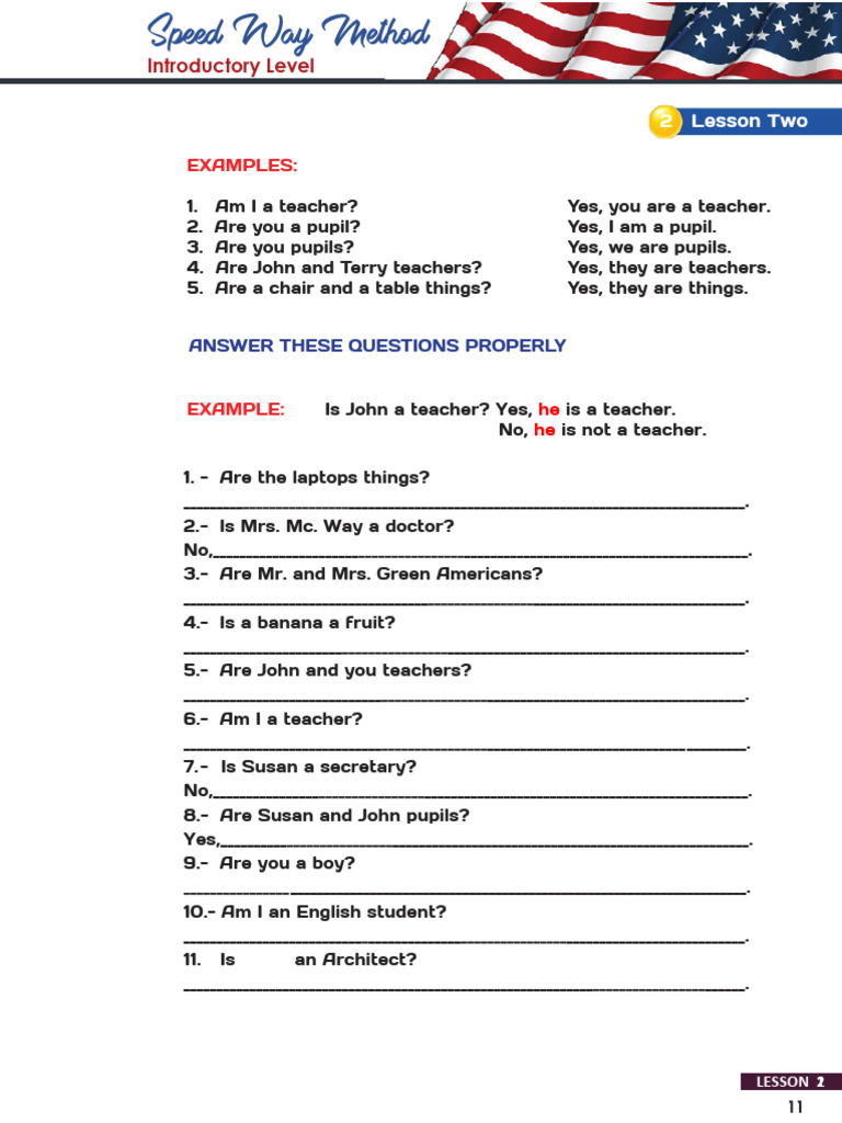 Lesson Two: Question Responses | PDF