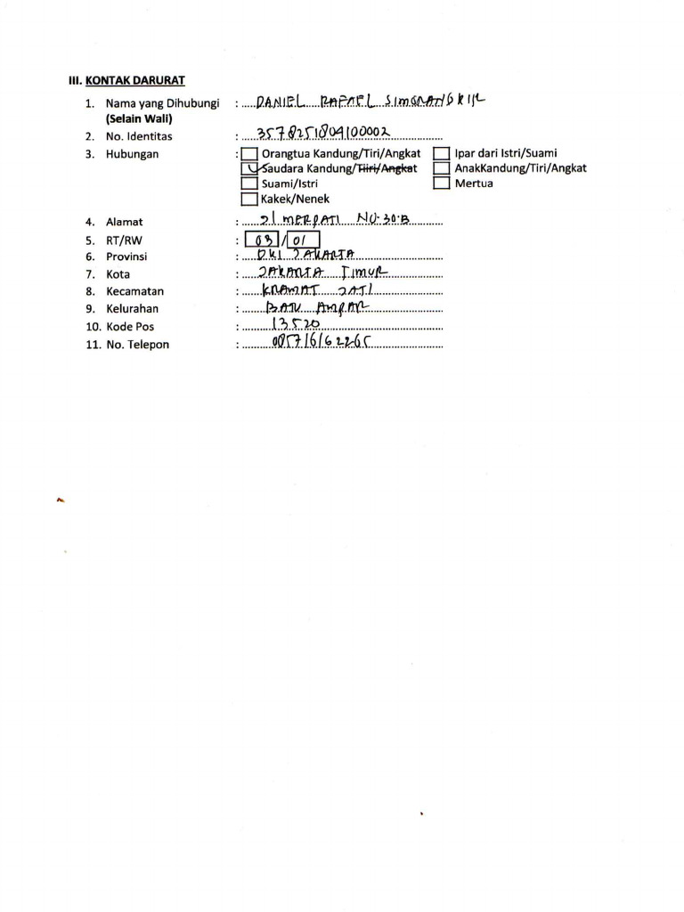 Formulir 3 20240926 | PDF