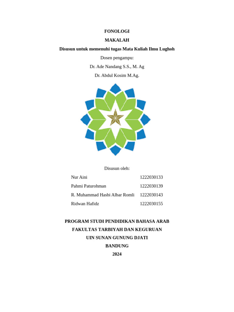 FONOLOGI | PDF | Ilmu Sosial | Seni & Disiplin Bahasa