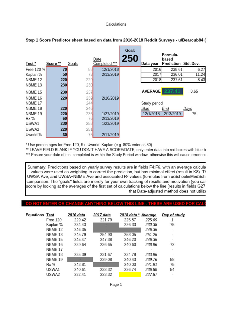 Unofficial USMLE Step1 Score Predictor | PDF | Algorithms | Applied ...
