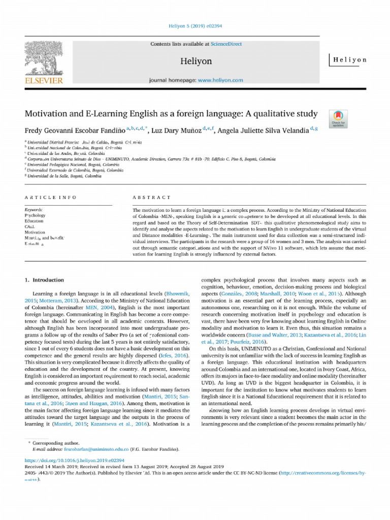 Motivation and Efl | PDF