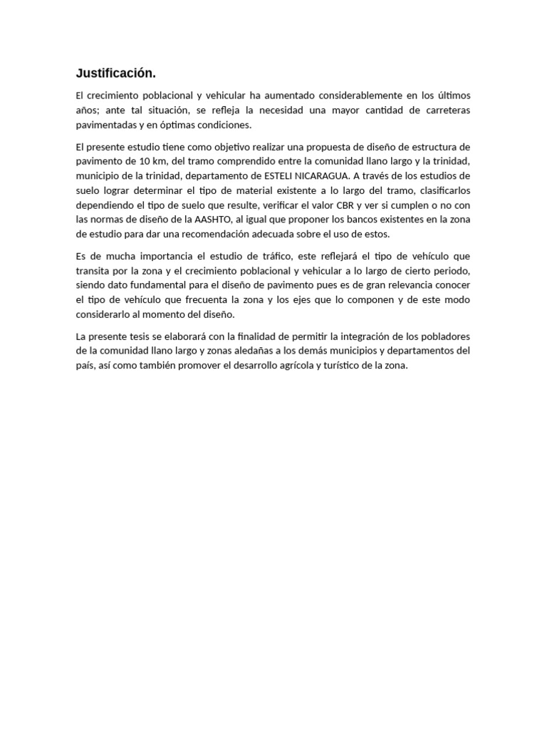 Justificación | PDF