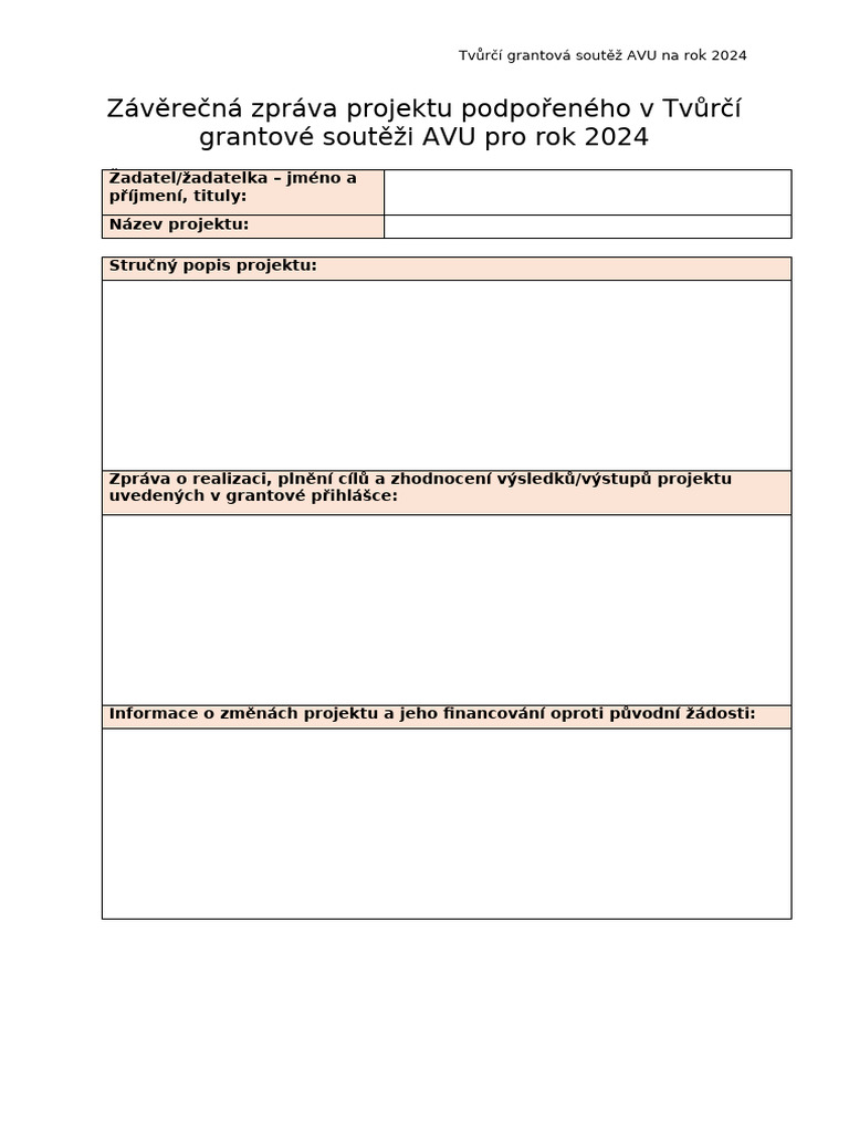 TGS 2024 Formular Zaverecne Zpravy | PDF