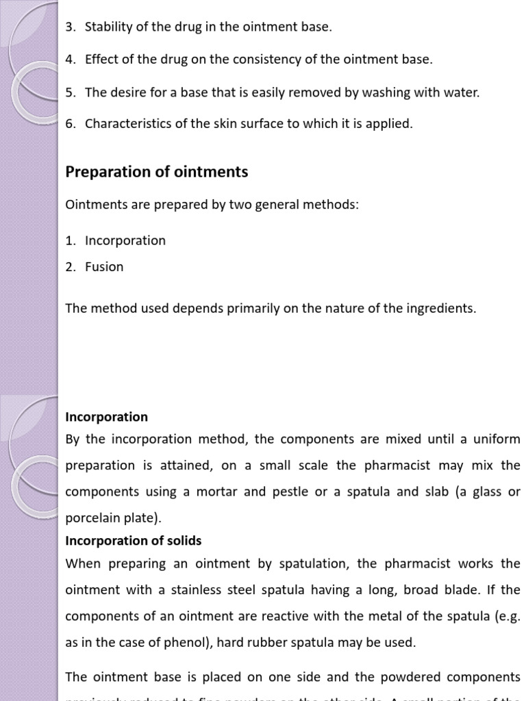 Ointment Preparation Methods Explained | PDF | Topical Medication ...