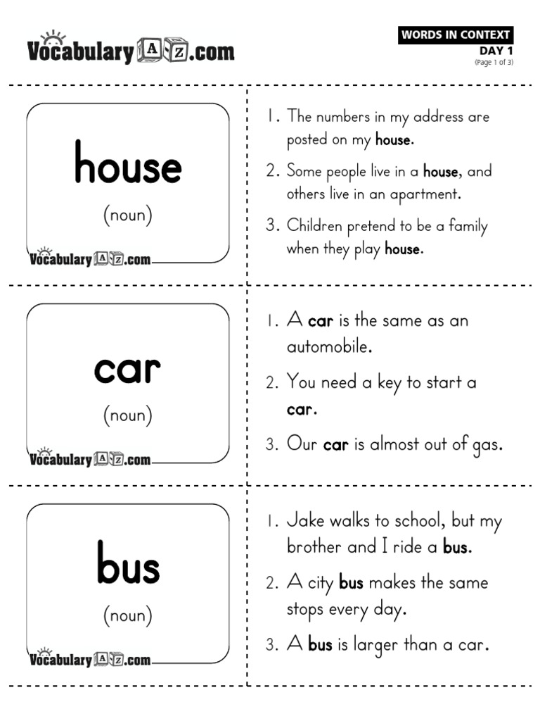 House: (Noun) | PDF | Elephant | Trees