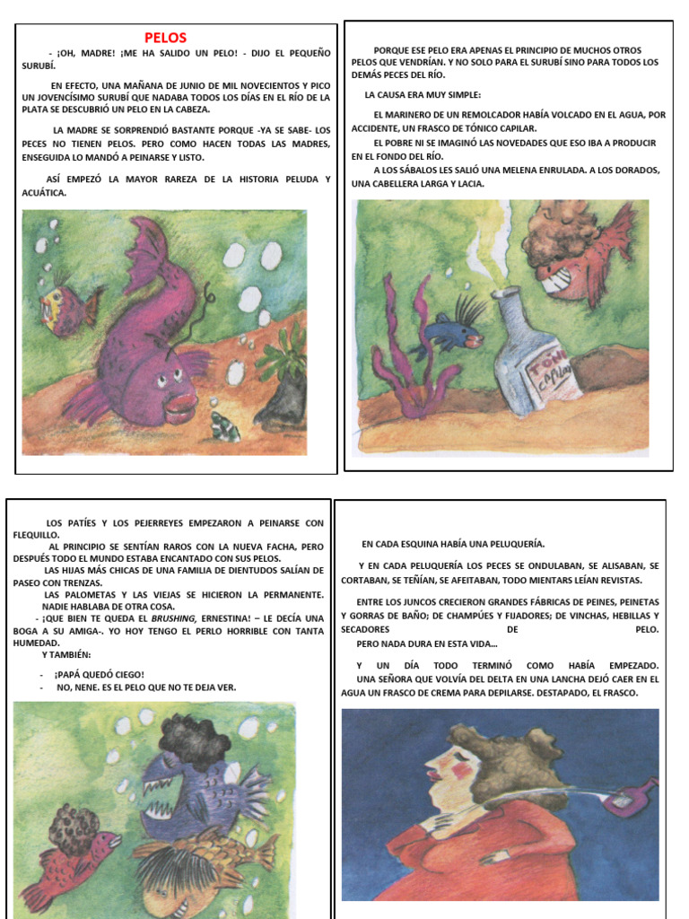 Cuento "Pelos" de Ema Wolf | PDF