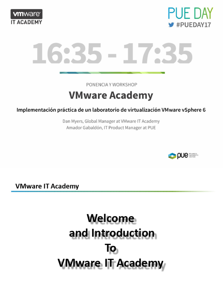 PW Vmware Slides 2017 | PDF | V Mware | Computación en la nube