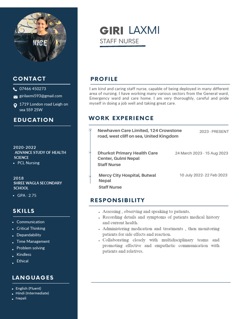 Laxmi Giri CV | PDF