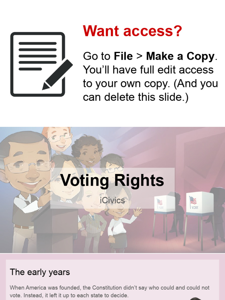 Voting Rights_2024 (Google Slides) | PDF | Voting Rights In The United ...