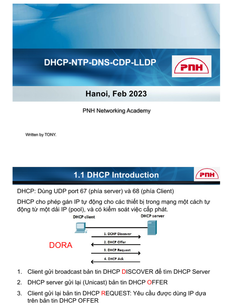 Session 21. DHCP DNS NTP CDP LLDP | PDF
