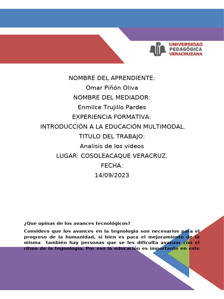 Piñon Oliva Omar Tarea 2 | PDF | Crecimiento personal y profesional | Ciencias sociales