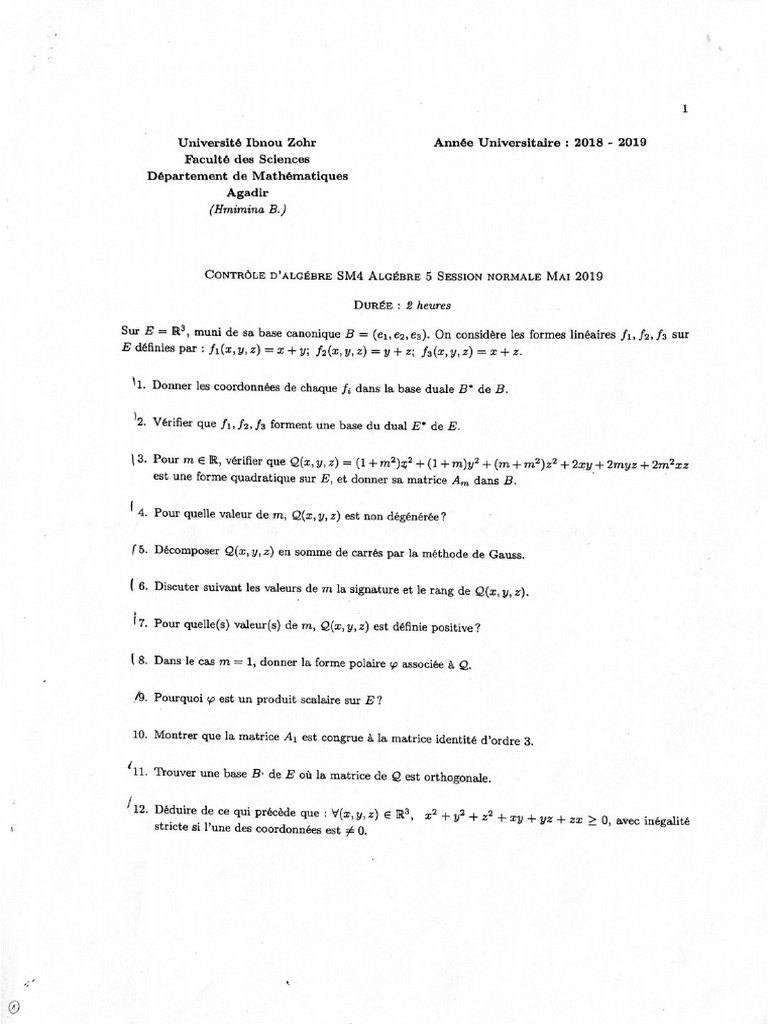 Algebre 5 | PDF