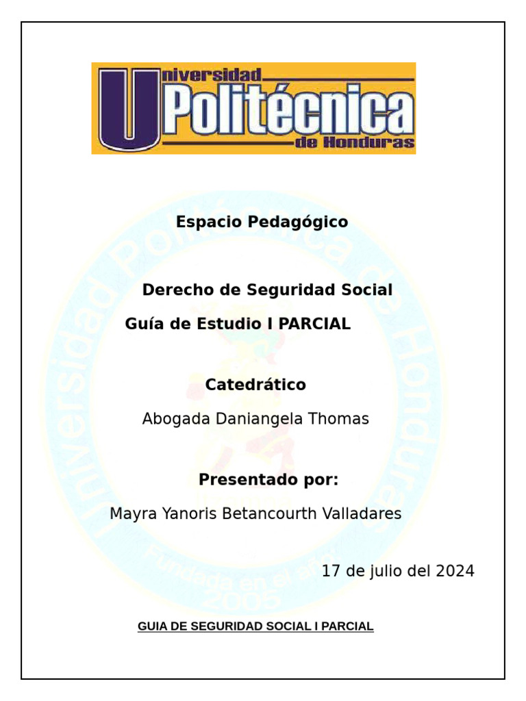 GUIA SS PRIMER PARCIAL | PDF | Salario | Bienestar