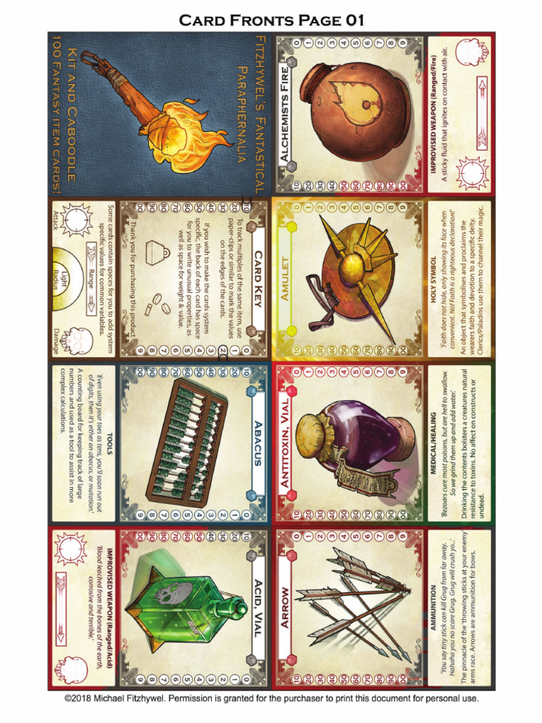 Fitzhywel's Fantastical Paraphernalia Kit and Caboodle | PDF