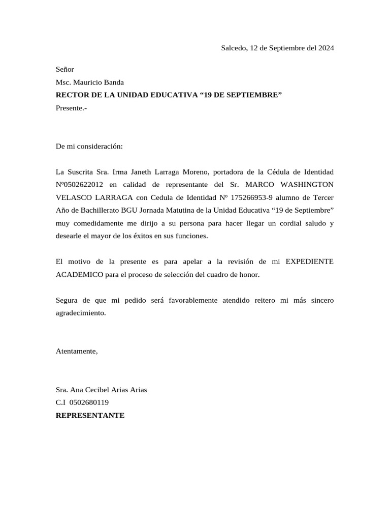 Ejemplo Oficio | PDF