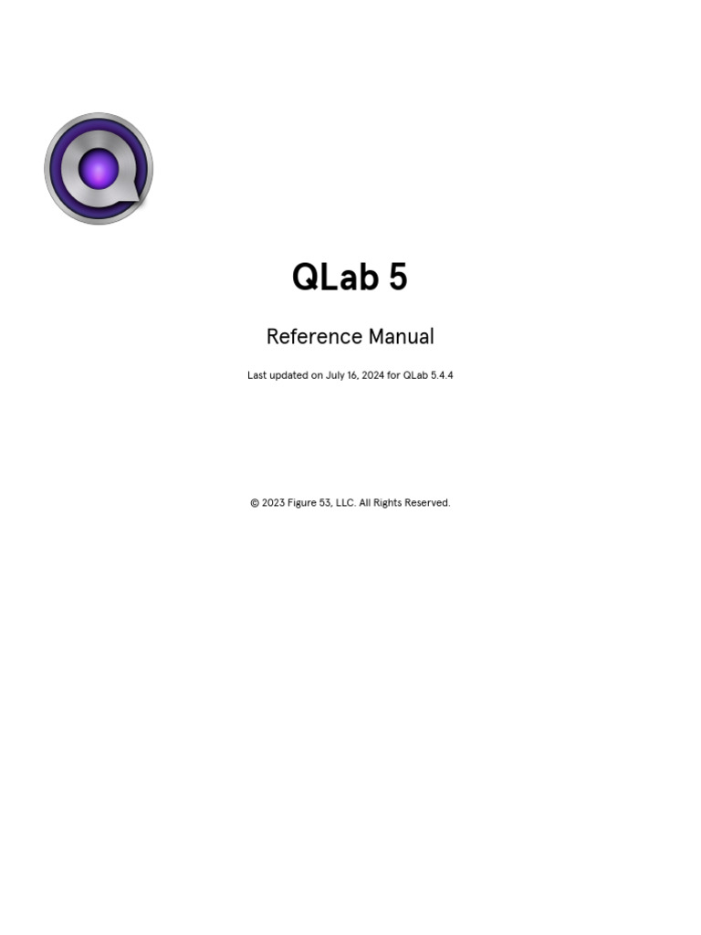 QLab 5 Reference Manual | PDF | Software | Computing