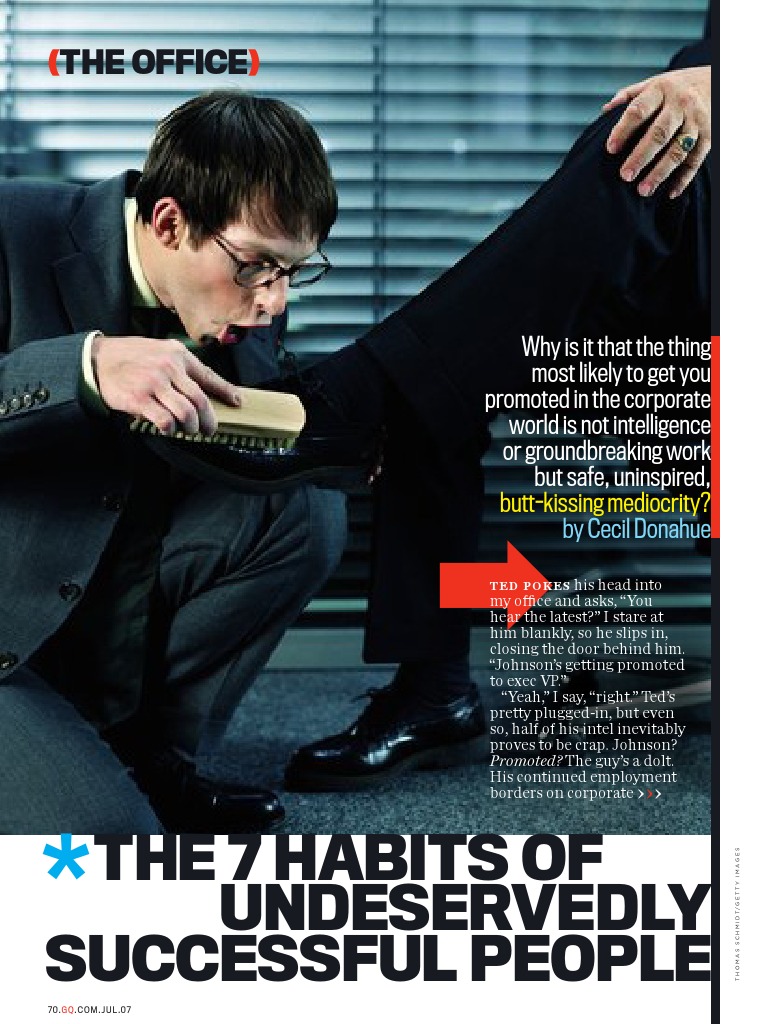 The Seven Habits of Undeservedly Successful People | PDF | Violence