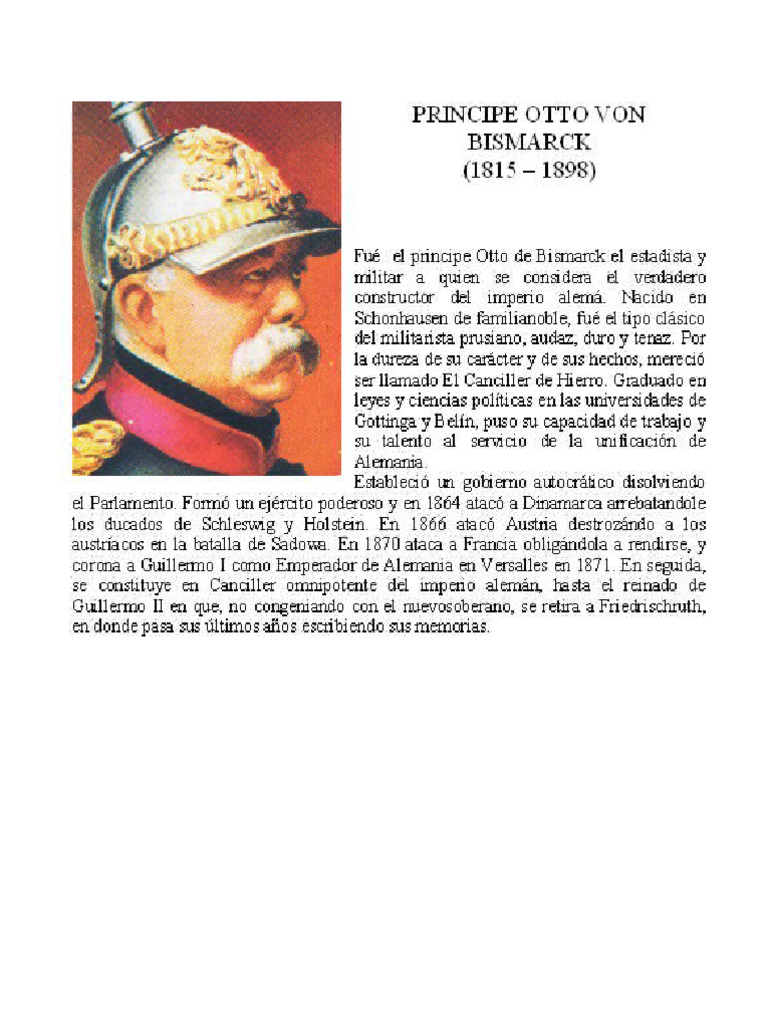 Otto Von Bismarck | PDF