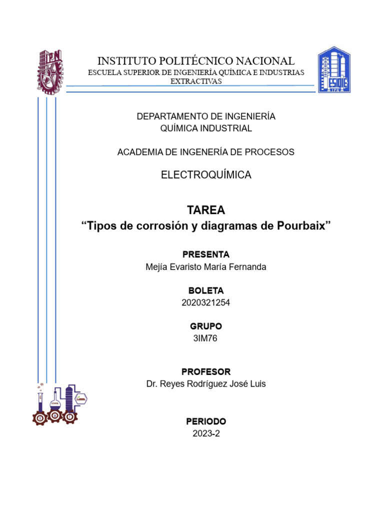 Mejia Evaristo Maria Fernanda | PDF | Corrosión | Electroquímica