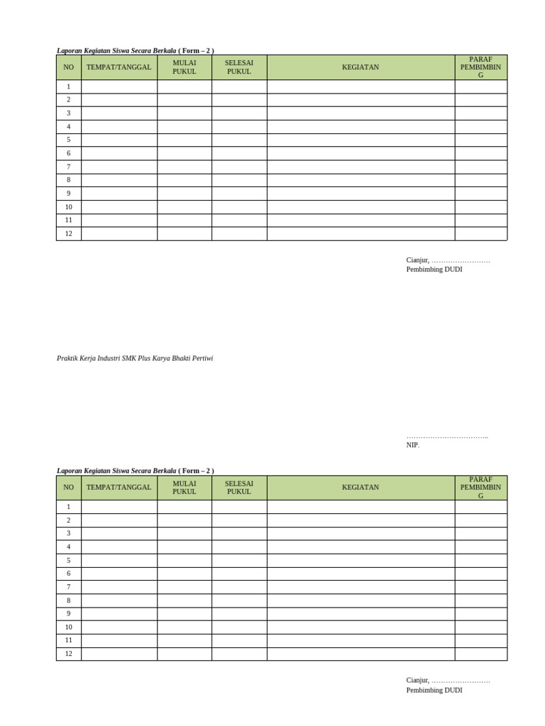 Format Lampiran | PDF