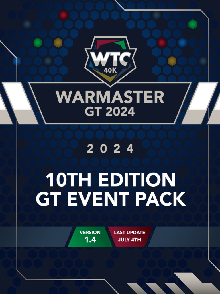 2024 Warmaster GT Event Pack 10th Ed v1.4 | PDF