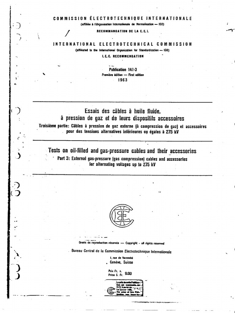 Iec 141-3 (1963) | PDF
