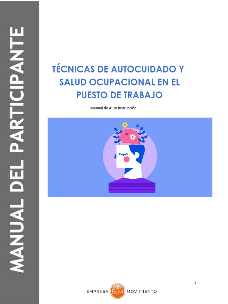 Manual Tecnicas de Autocuidado y Salud Ocupacional en El Puesto de Trabajo | PDF | Seguridad y ...