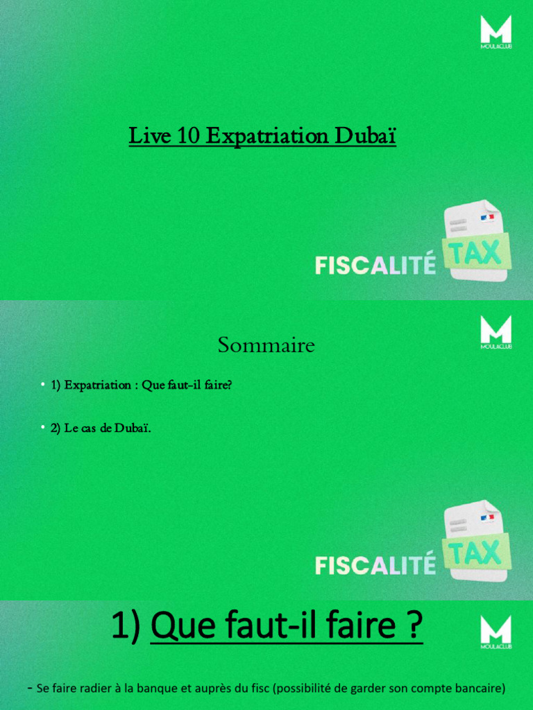 Expatriation à Dubaï : Guide Pratique | PDF