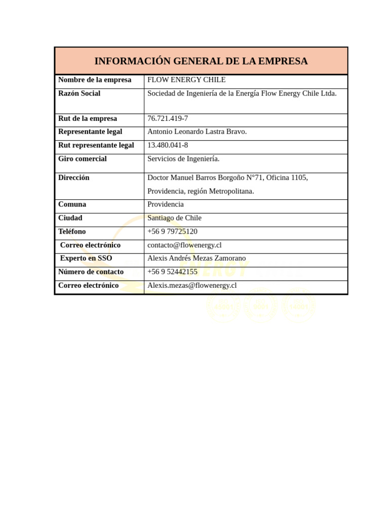 Información General de La Empresa | PDF