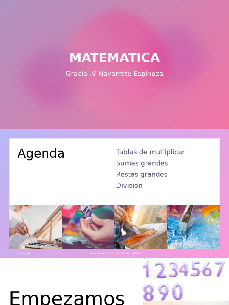 MATEMATICA Gracia .V Navarrete | PDF