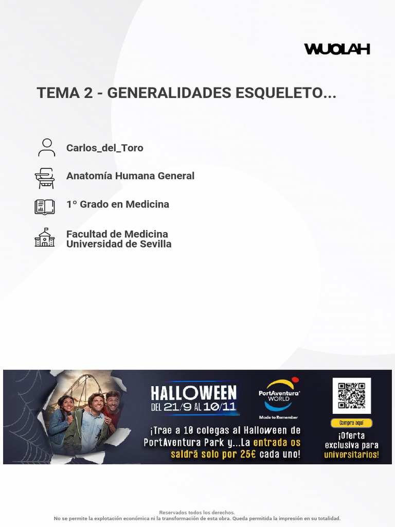 wuolah-free-TEMA 2 - GENERALIDADES ESQUELETO 2 | PDF | Hueso | Esqueleto