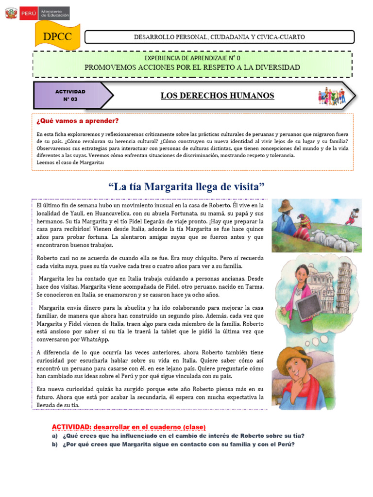 DPCC 4 Clase 11 Los Derechos Humanos 04 A 08 Julio - Compress | PDF ...