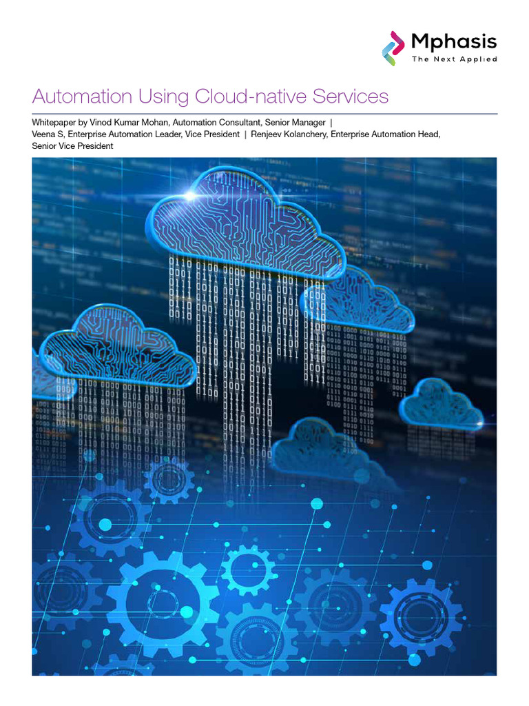 Enterprise Automation With Cloud Native Whitepaper | PDF | Cloud Computing | Machine Learning