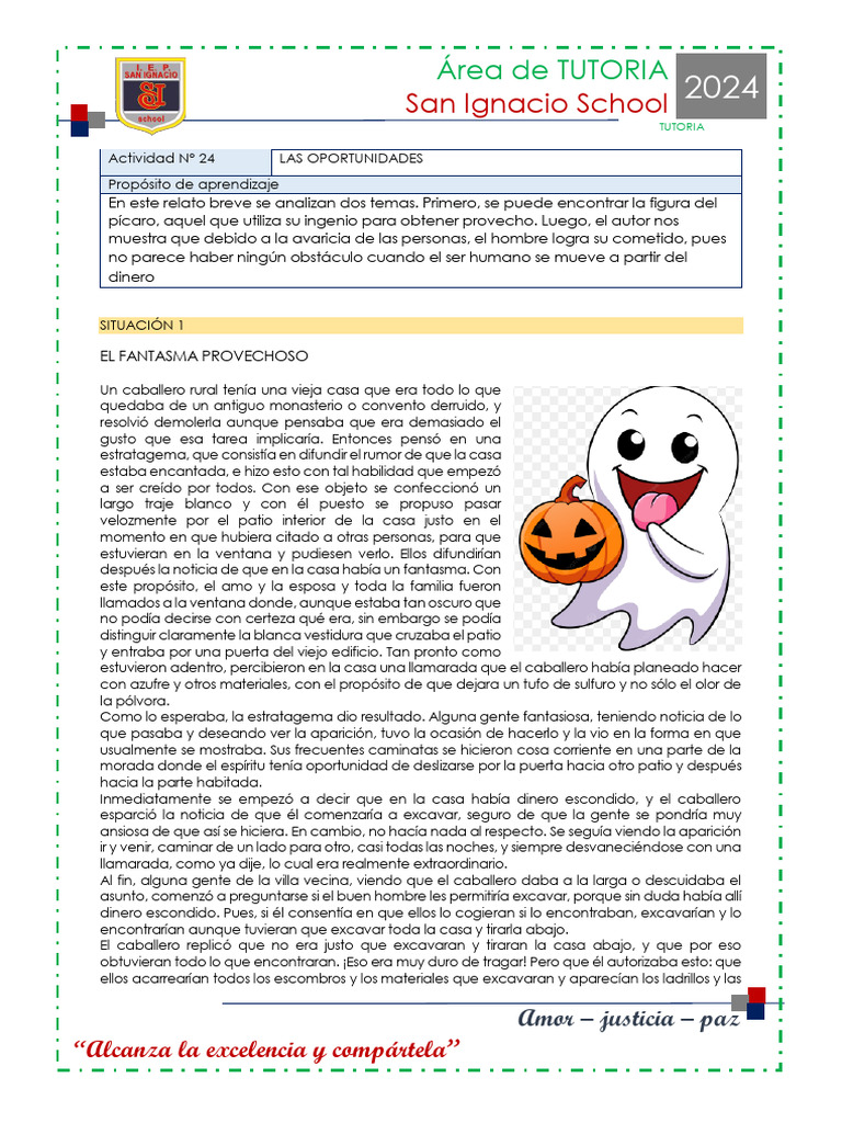 1ero Sec Tutoria Sem24 Iep Sis 2024 (A B) | PDF