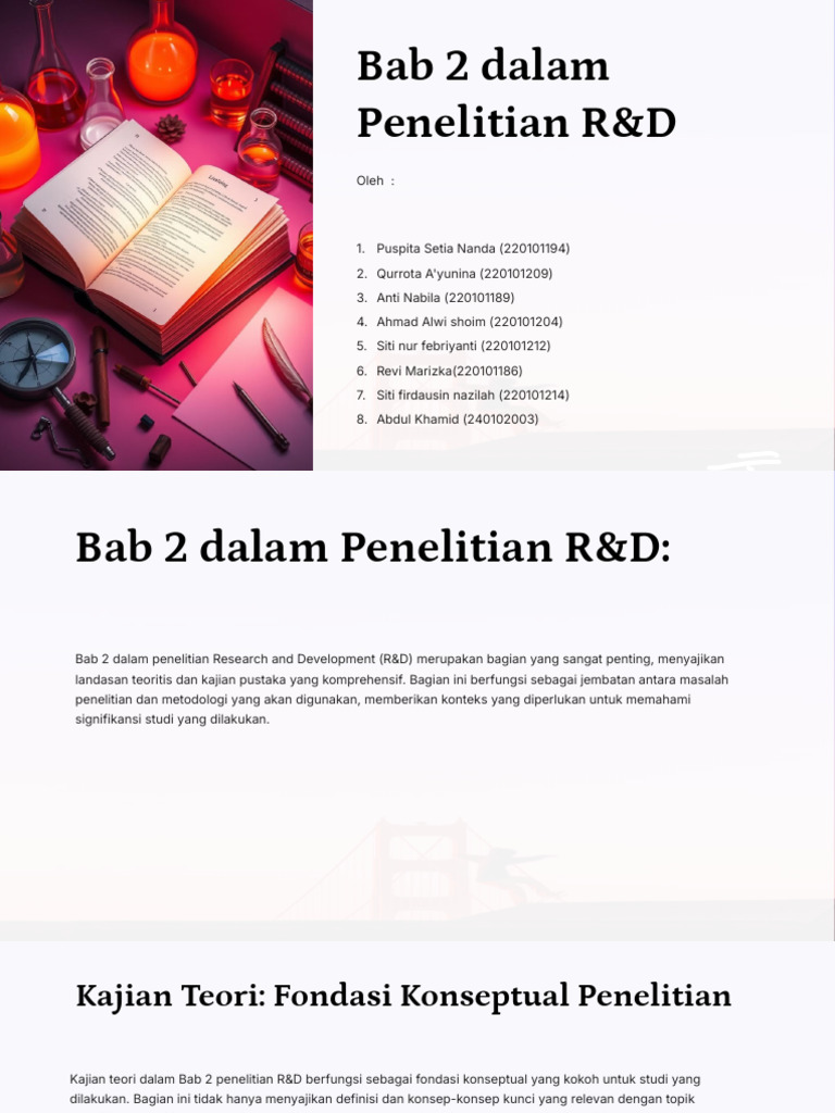 Bab 2 Dalam Penelitian RND | PDF | Karier & Perkembangan | Seni