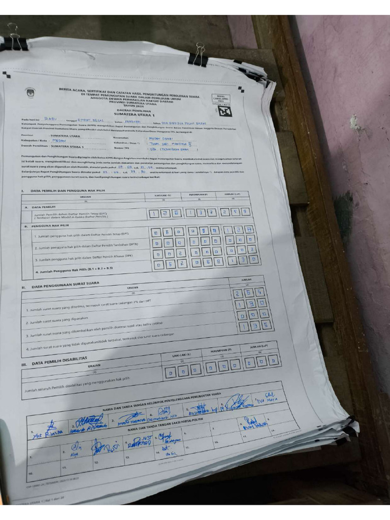 C Hasil Provinsi TPS 76 TSM3 | PDF