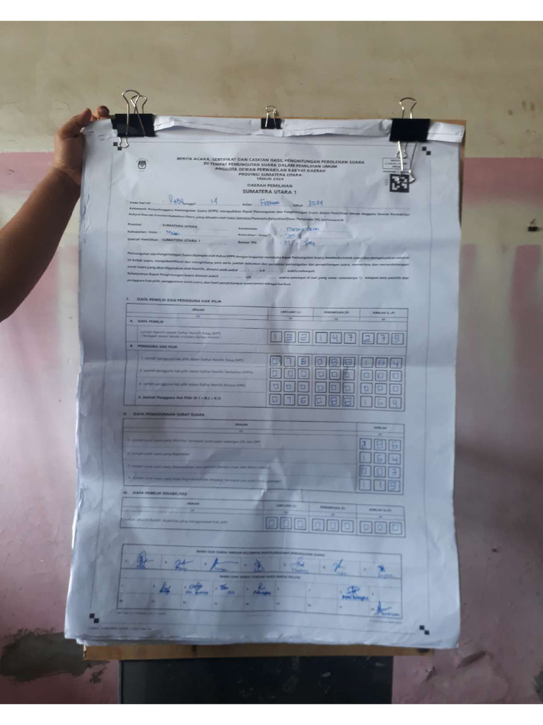 C Hasil DPRD Provinsi TPS 1 TSM 3 | PDF